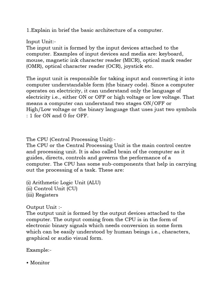 chapter 1 | PDF | Computer Data Storage | Read Only Memory