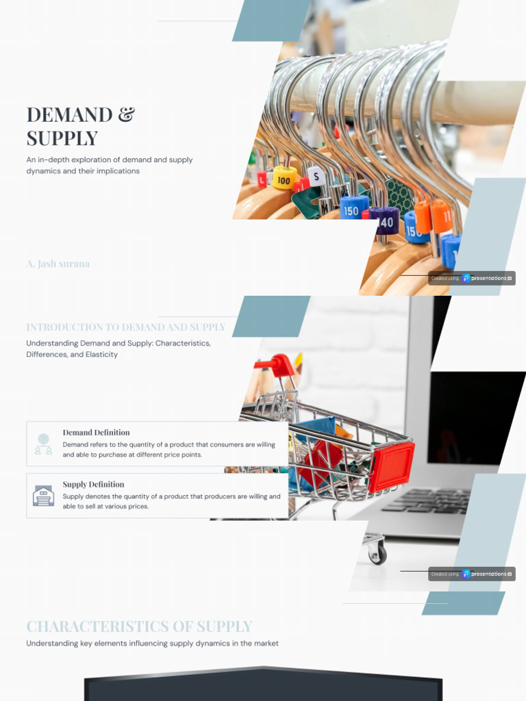 Demand and Supply Analysis Presentation | PDF