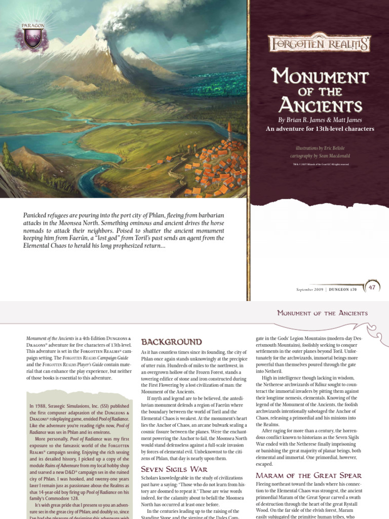 Monument of The Ancients | PDF