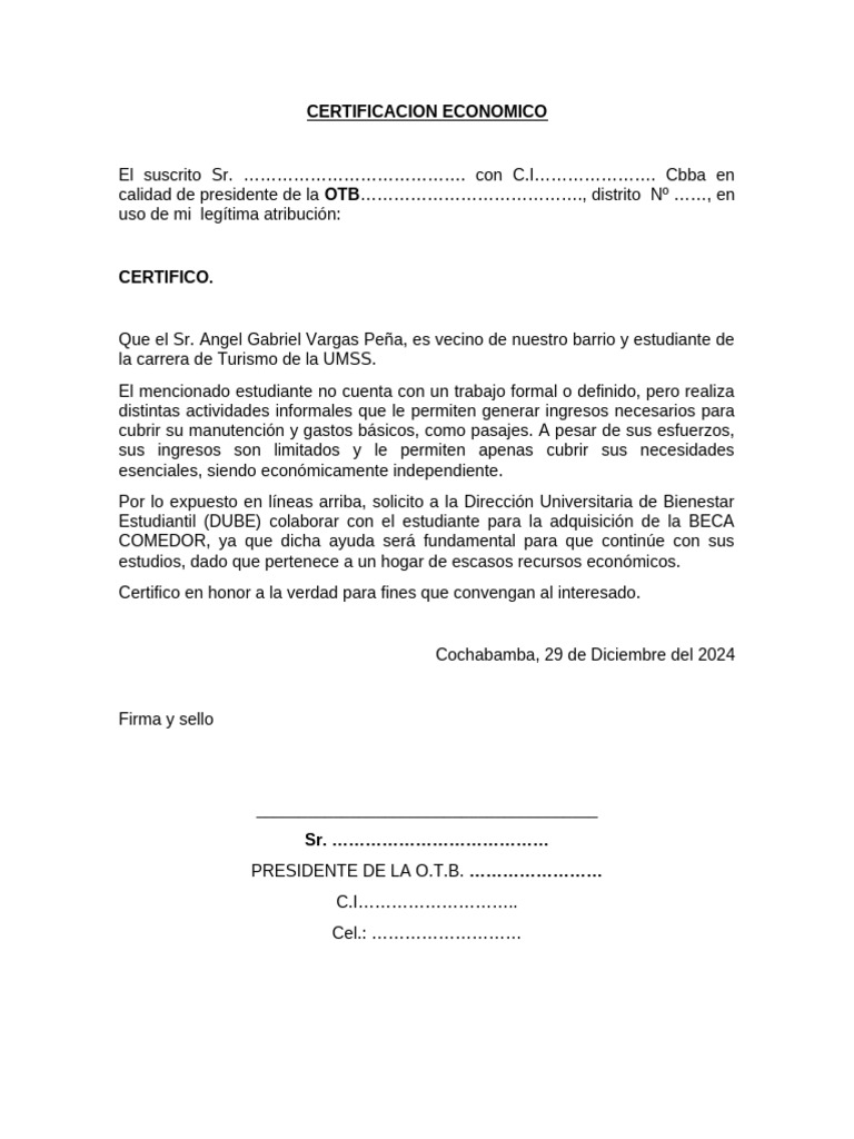 Carta Otb | PDF