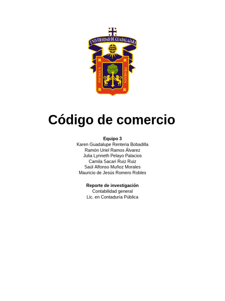 Código de Comercio en México: Claves y Artículos | PDF | Contabilidad ...