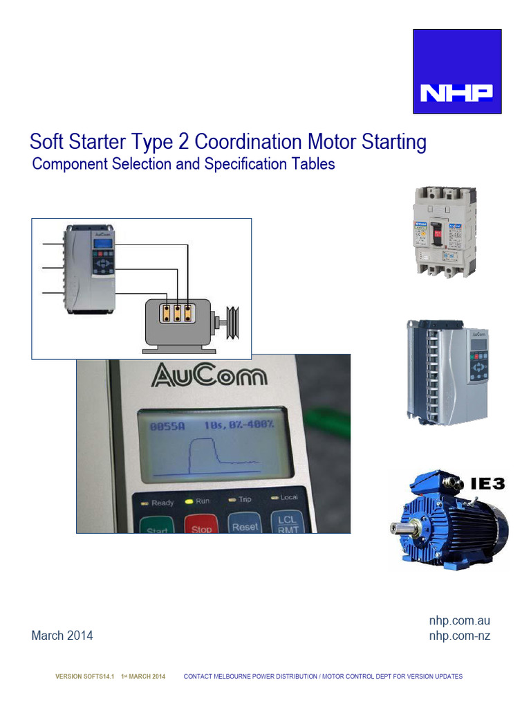 SOFT STARTER Type 2 Motor Start Tables 010314 | PDF | Fuse (Electrical ...