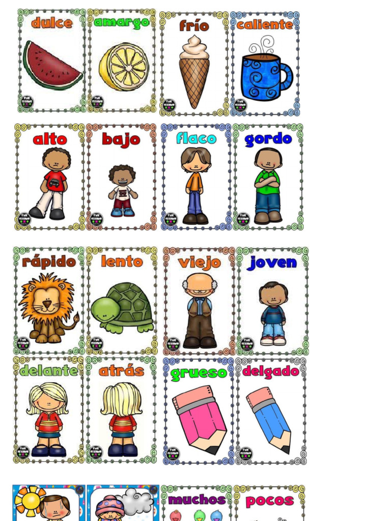 Memorama de Antónimos | PDF