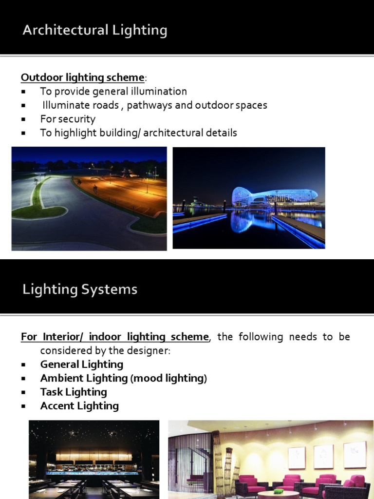 electrical services and architectural lighting | PDF | Lighting ...