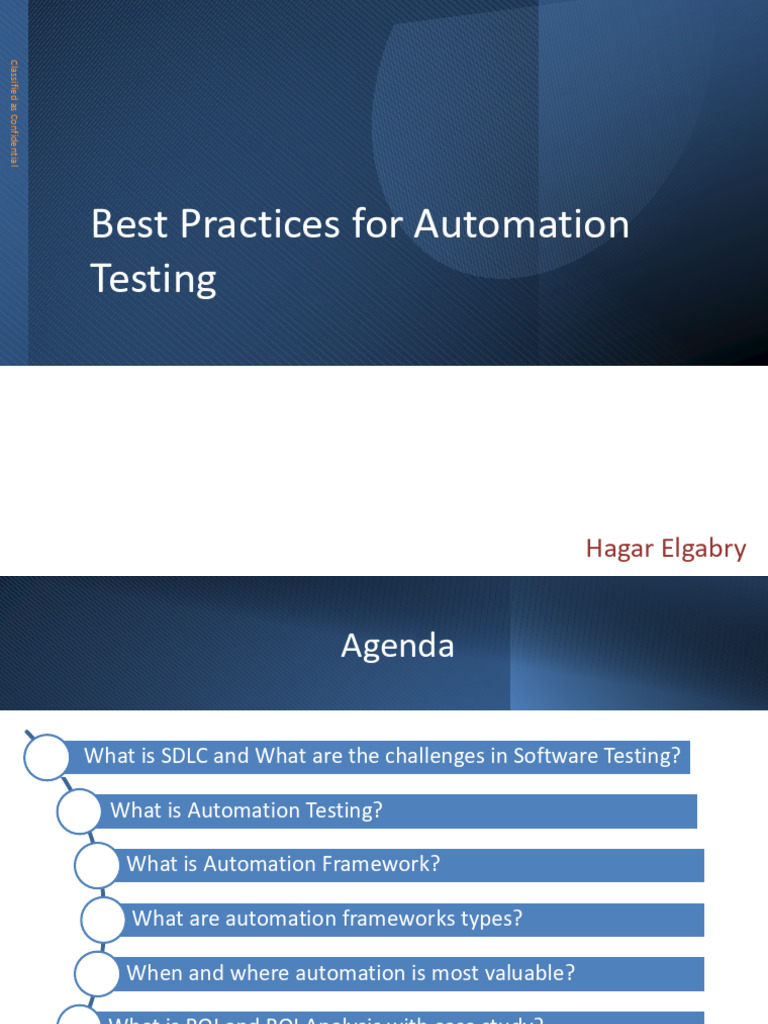 Best practices for automation | PDF | Automation | Return On Investment