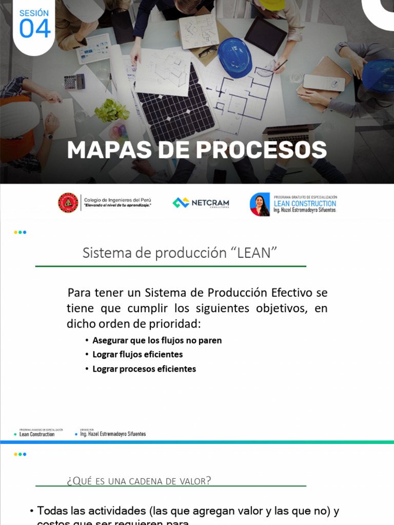 Sesión 04 - Lean Constuction | PDF | Lean Manufacturing | Calidad (comercial)