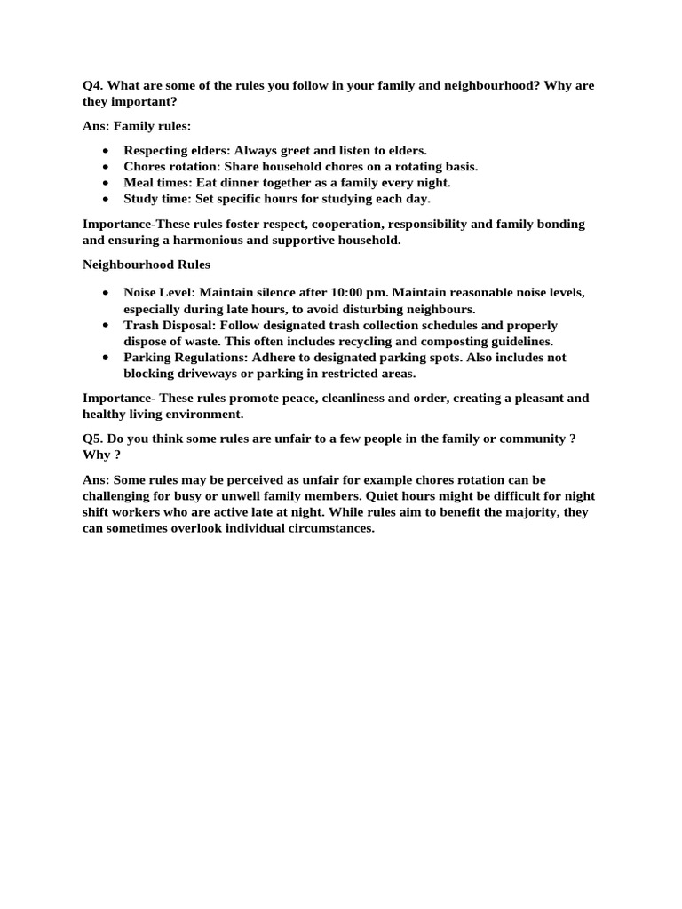 Family and Community notes-2 | PDF