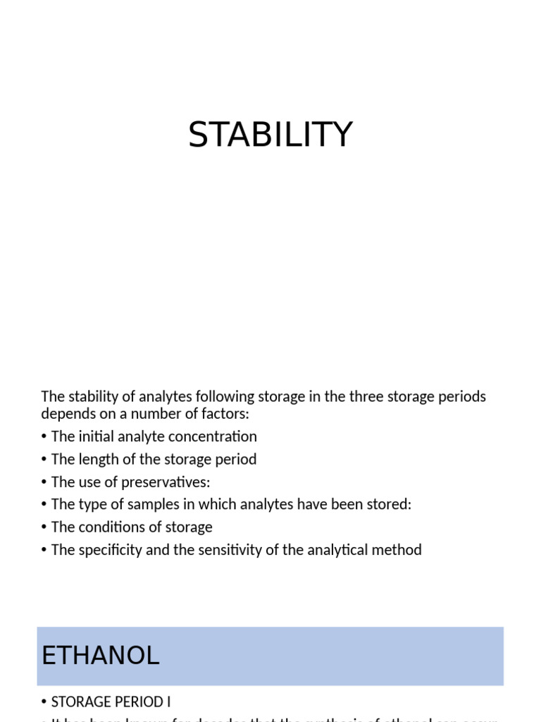 Stability Shelf Life | PDF | Ethanol | Morphine