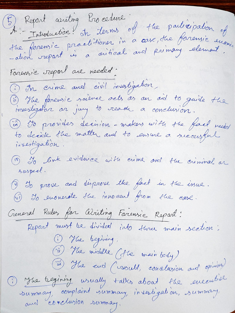 report writing procedure | PDF