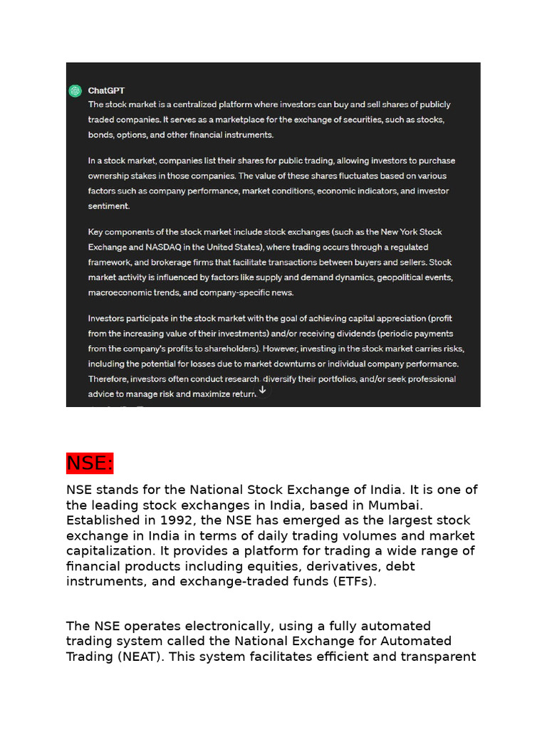 BST PROJECT | PDF | Investing | Stocks