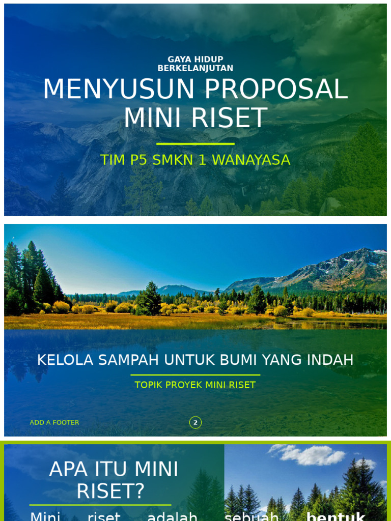 Menyusun Proposal Mini Riset-P5 | PDF