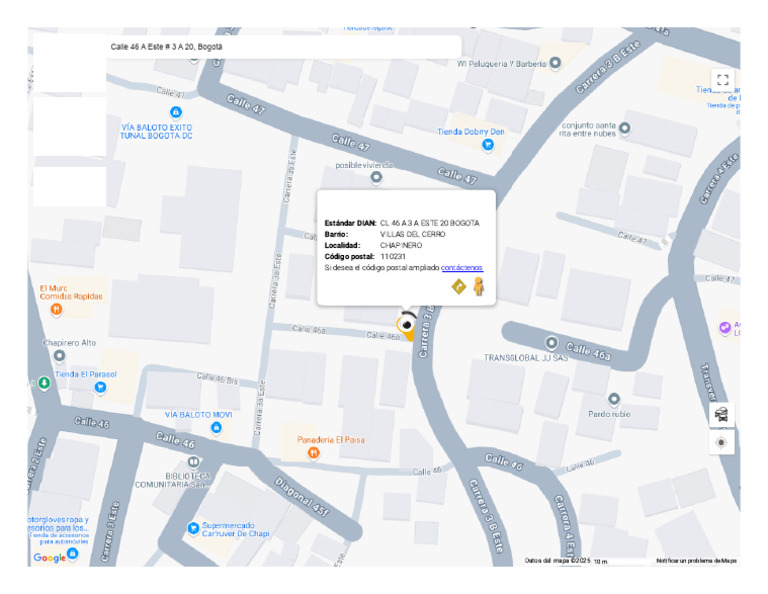 Mapa Chapinero | PDF