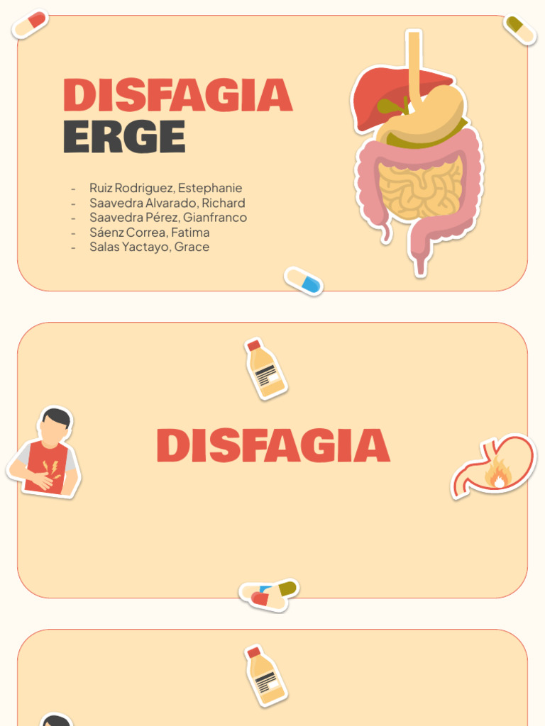 Disfagia ERGE G60 | PDF | La enfermedad por reflujo gastroesofágico | Esófago