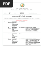 Madras High Court Cause List - Apr 29, 2025 | PDF