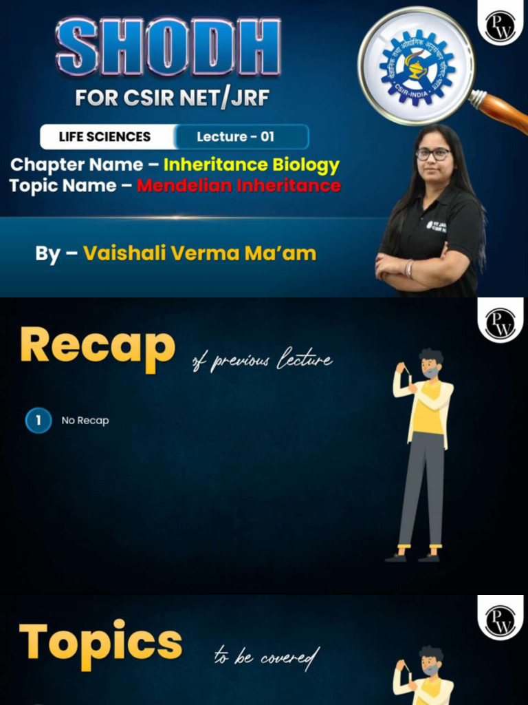 Inheritance Biology 01 _ Class Notes | PDF