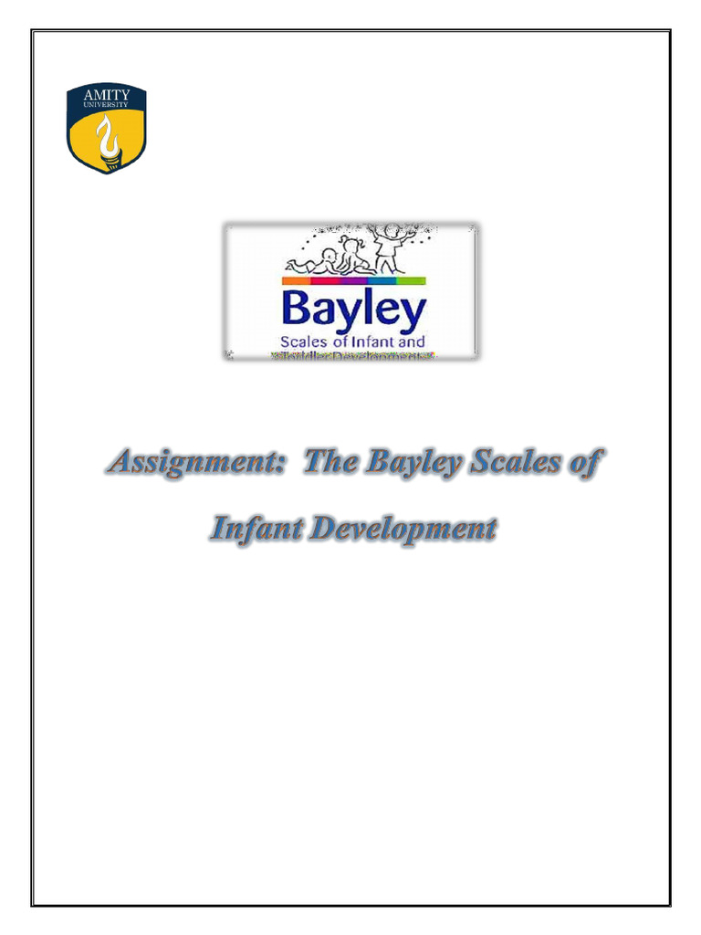 BALEY | PDF | Validity (Statistics) | Child Development