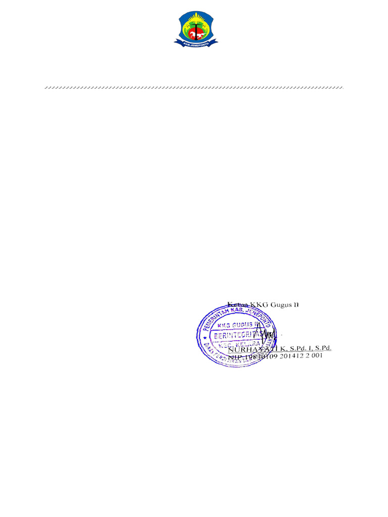 Surat Undangan KKG 2024 | PDF