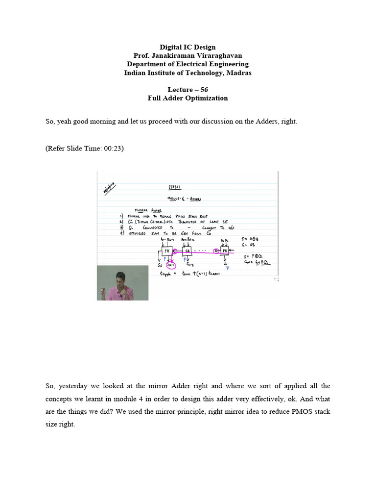 lec56 | PDF | Computer Engineering | Digital Electronics