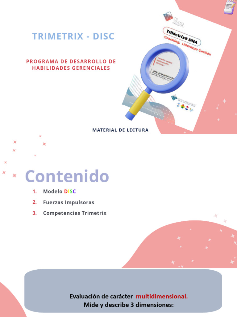 Material Lectura Trimetrix DISC | PDF | Las emociones | Temor