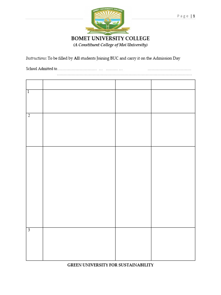 Admission Checklist Form | PDF | Government And Personhood