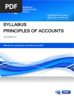 CSEC Principles of Accounts Syllabus 2019 | PDF | Debits And Credits ...