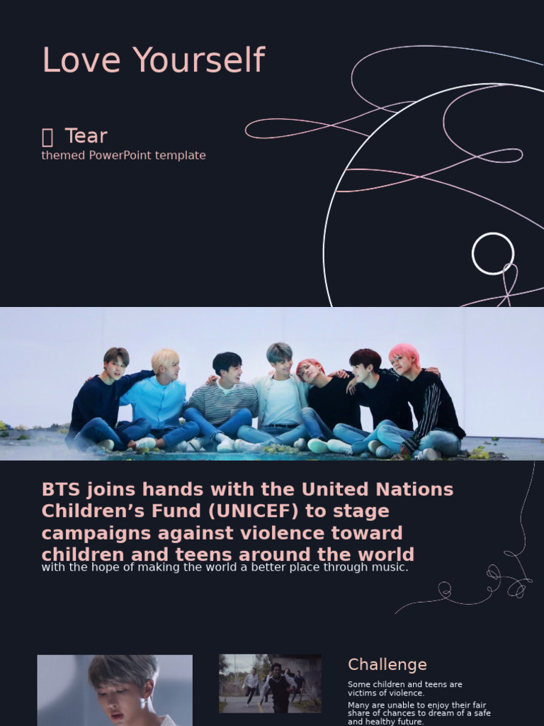 BTS Love Yourself PowerPoint Template by @dstoryco | PDF