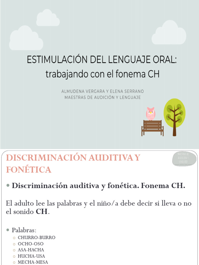 Actividades de Discriminación Fonética CH | PDF