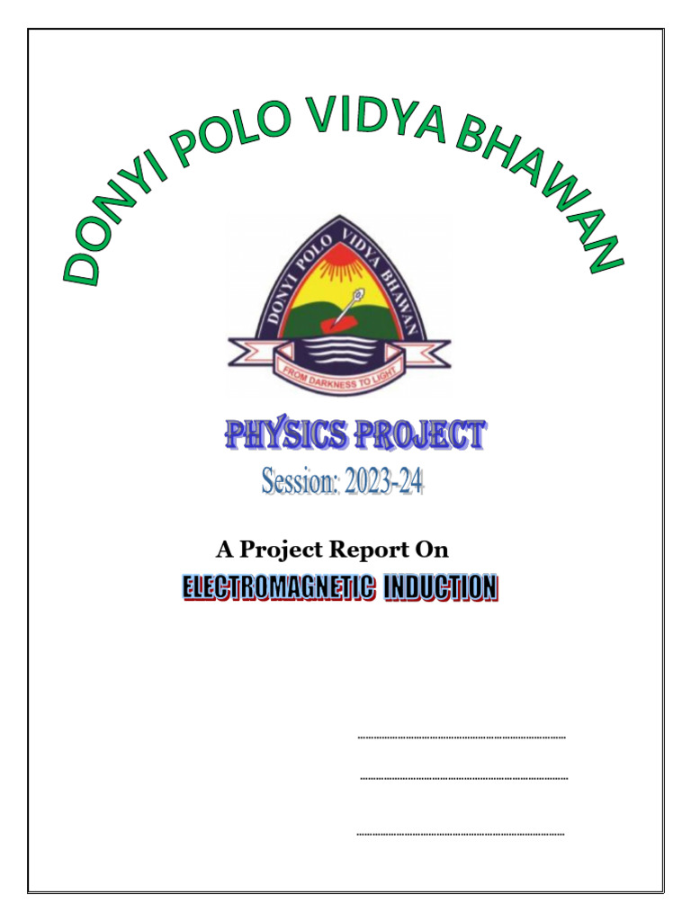 Electromagnetic Induction Project | PDF | Electromagnetic Induction ...