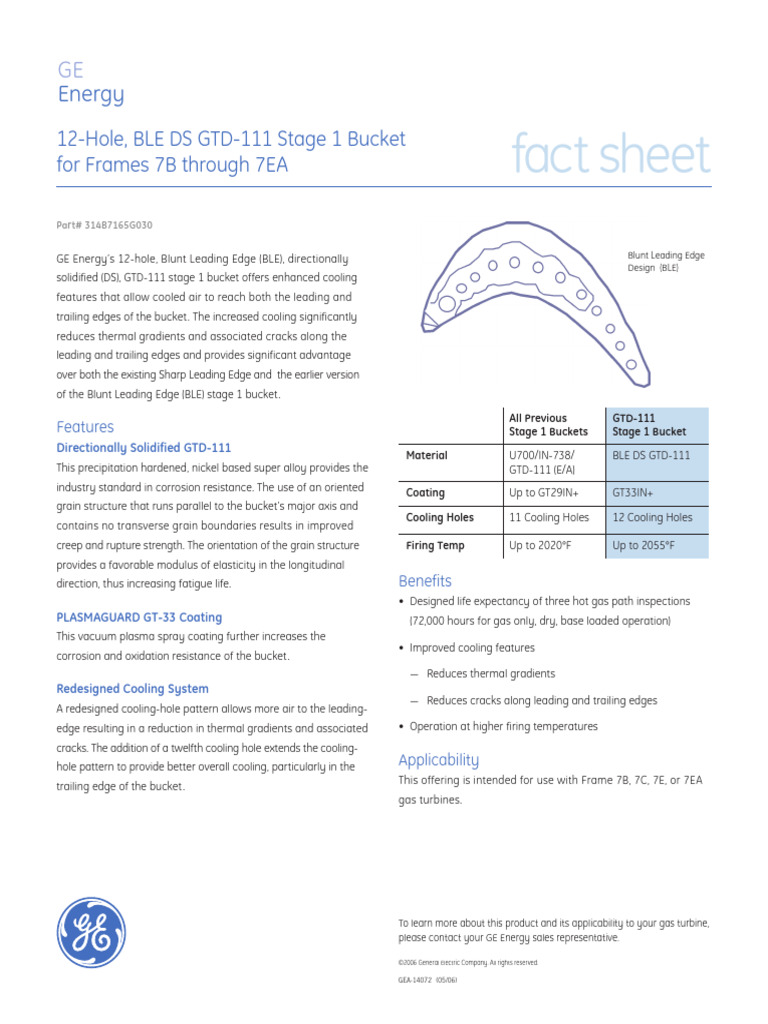 12 hole BLE DS GTD111 Stage 1 Bucket | PDF | Industrial Processes ...