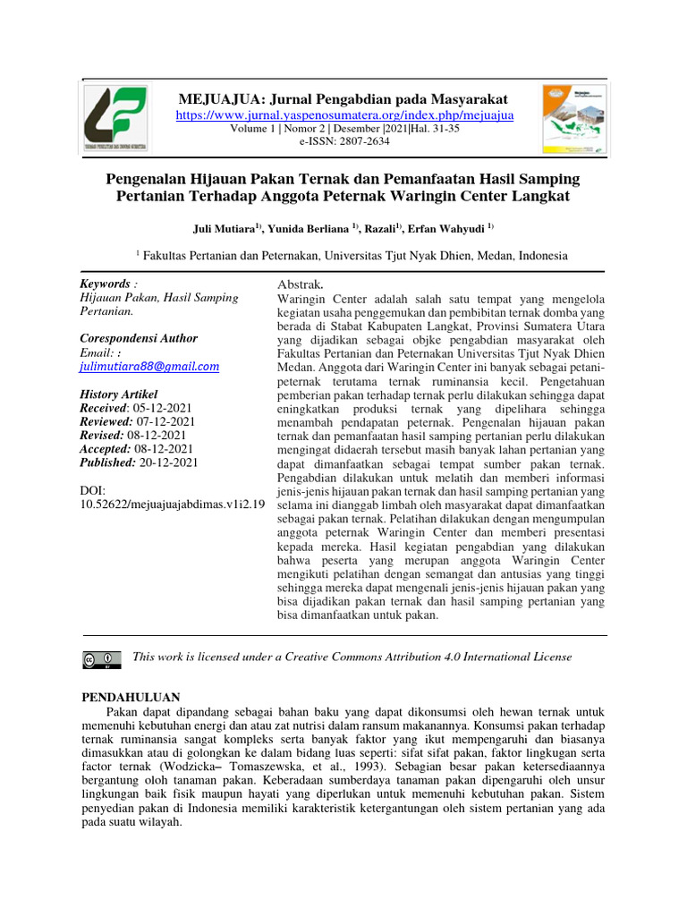 356953-pengenalan-pengenalan-hijauan-pakan-tern-868bbe73 | PDF