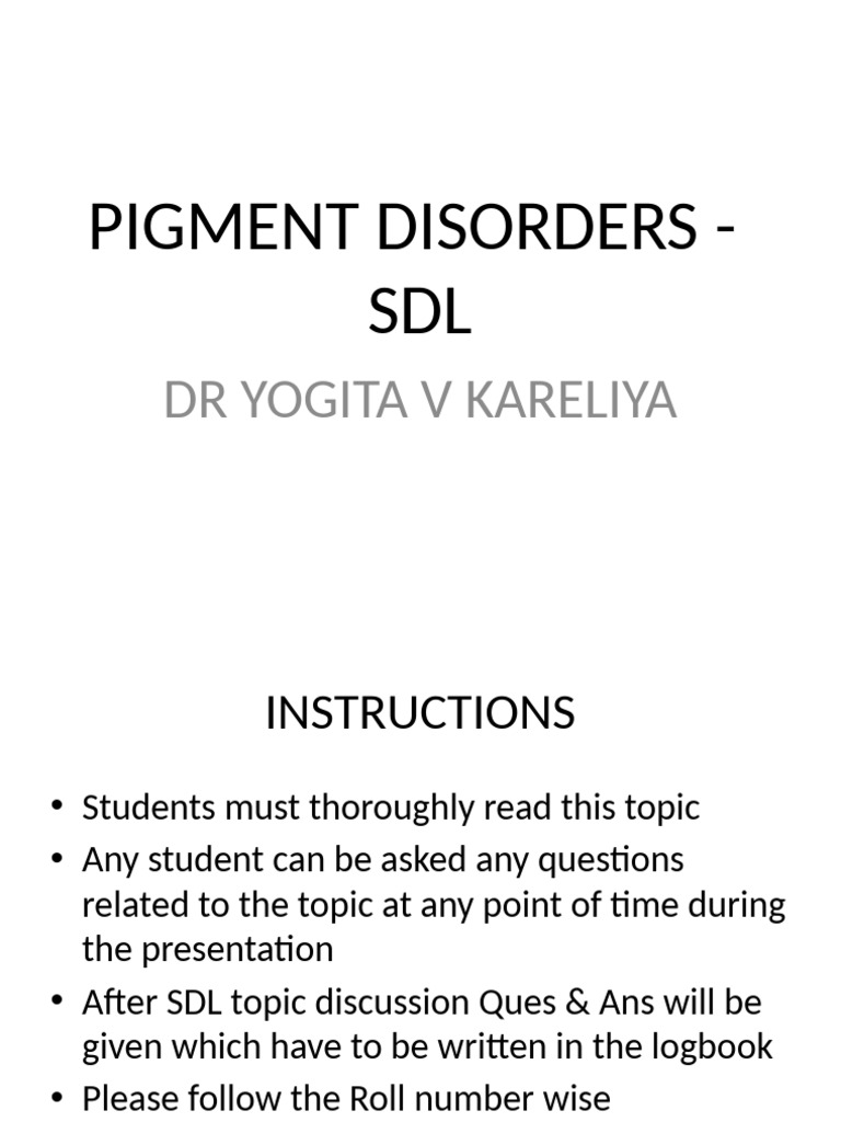 PIGMENT DISORDERS | PDF