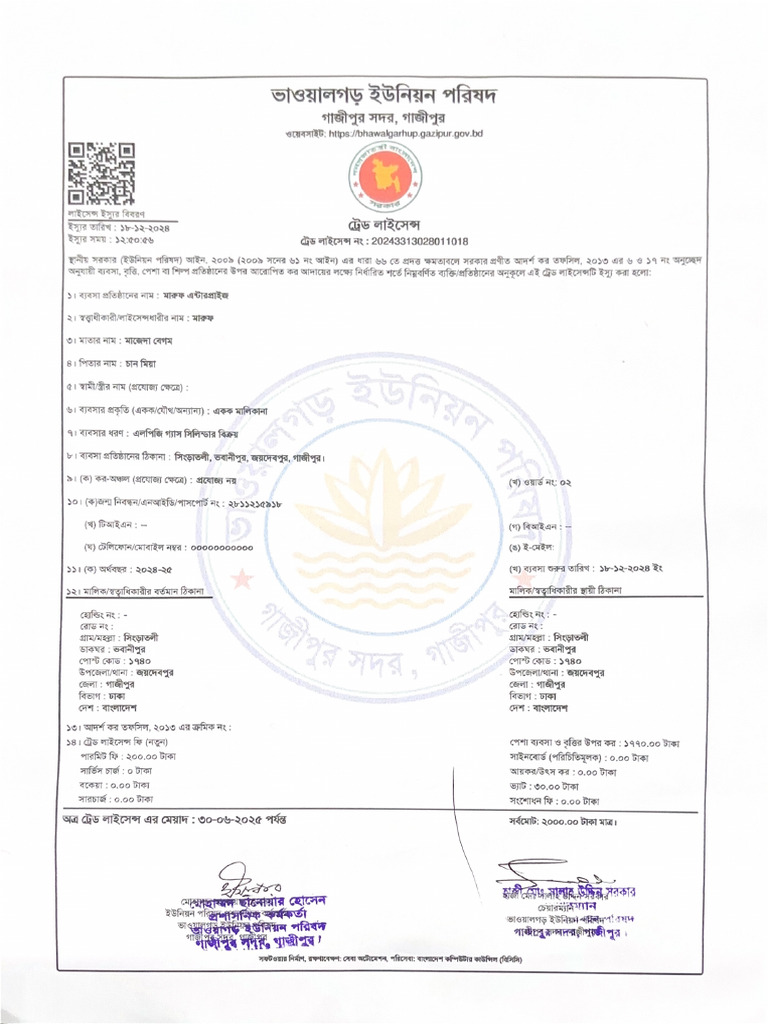 Trade License | PDF