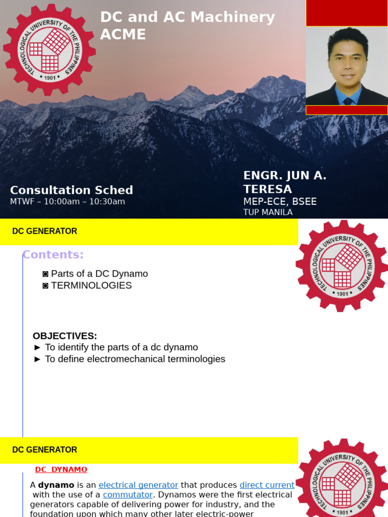 MODULE2_PARTS OF DC GENERATOR-1 | PDF | Electric Generator | Electric Motor
