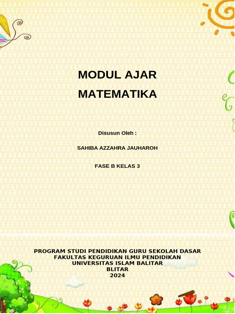 3b Modul Ajar Matematika - MTK III Bangun Datar | PDF