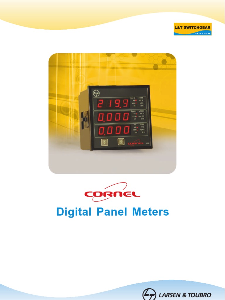 L&T Digital Panel Meters Overview | PDF | Ac Power | Alternating Current