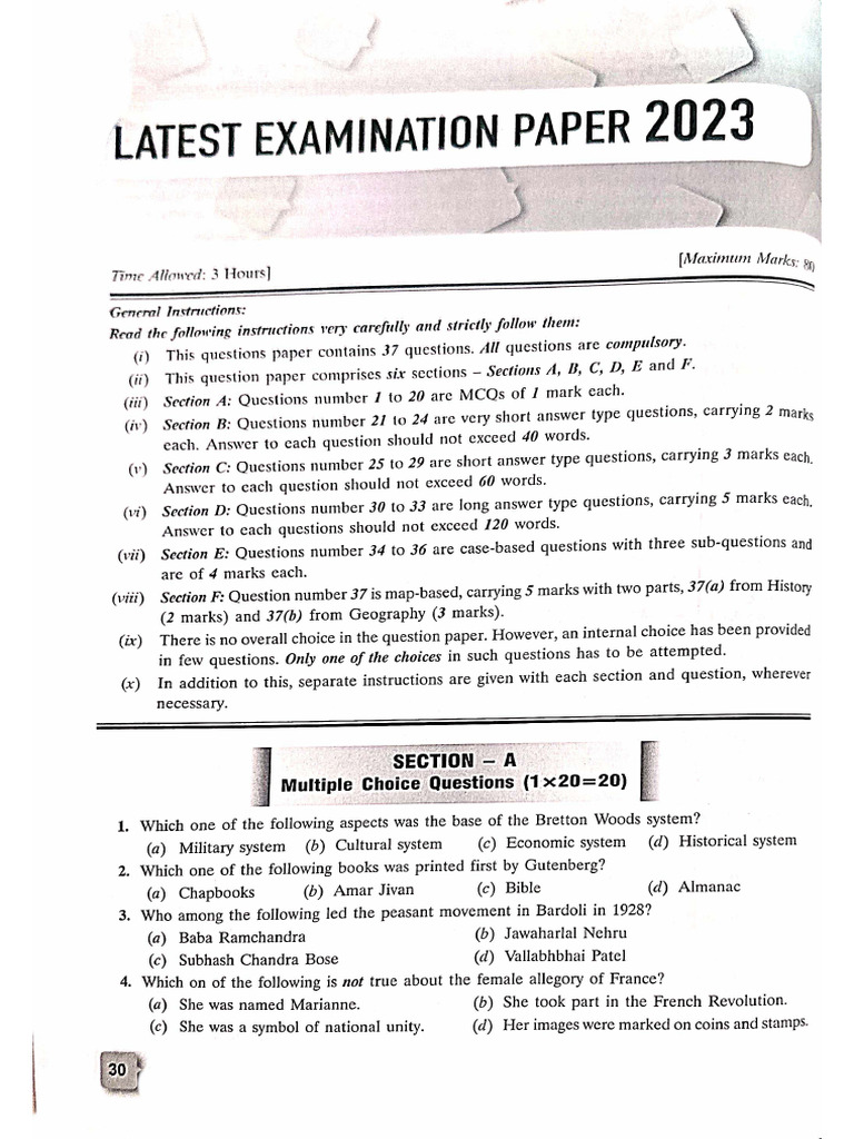 SST SMPL Paper - 2 | PDF