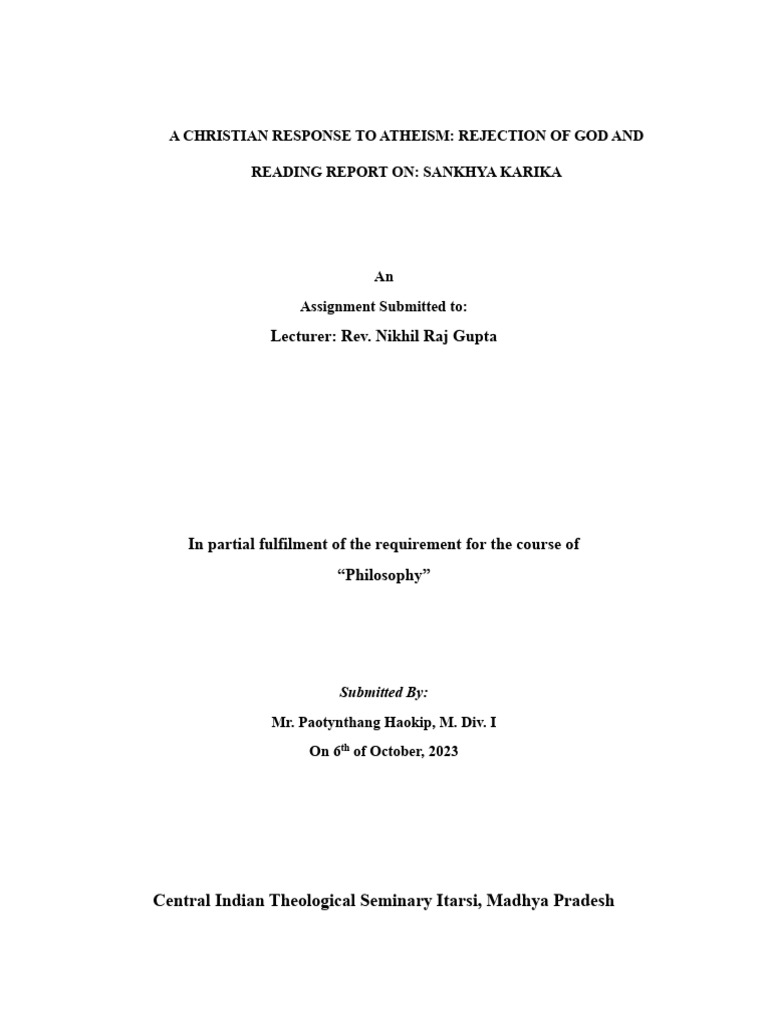 Philosophy Cover Page | PDF