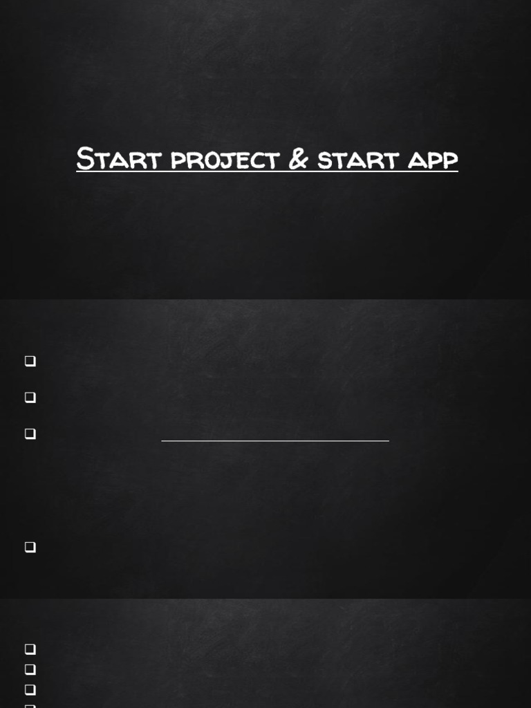 Module-1-L5. Startproject and Startapp | PDF | Web Server | Internet & Web