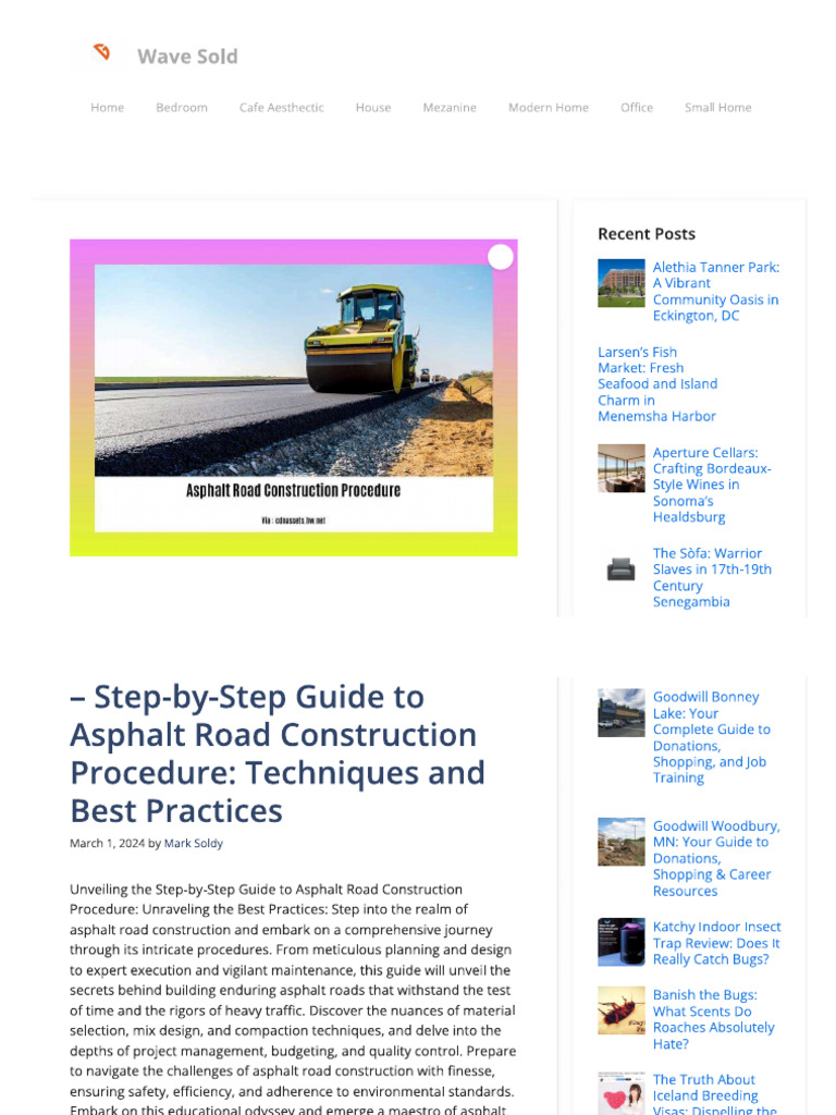 Step-by-Step Guide To Asphalt Road | PDF