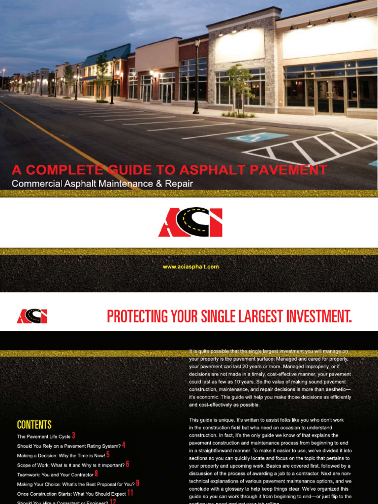A Complete Guide To Asphalt Pavement | PDF