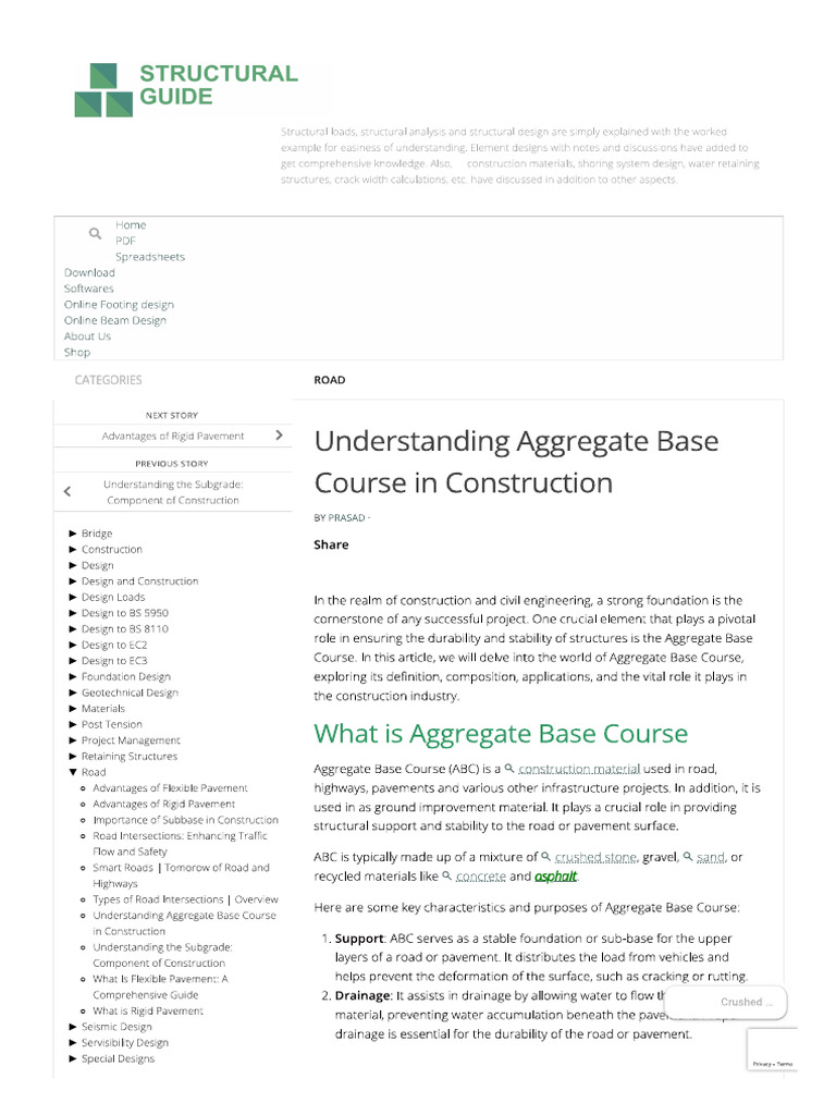 Understanding Aggregate Base Course | PDF