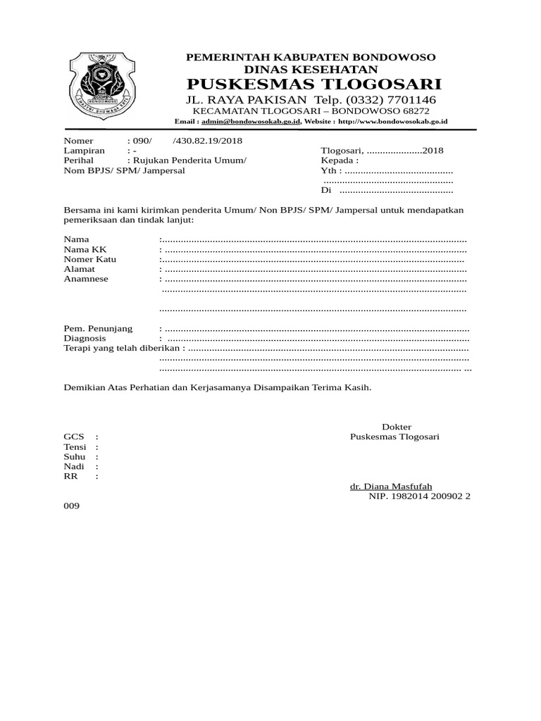 Form Sip Jampersal | PDF