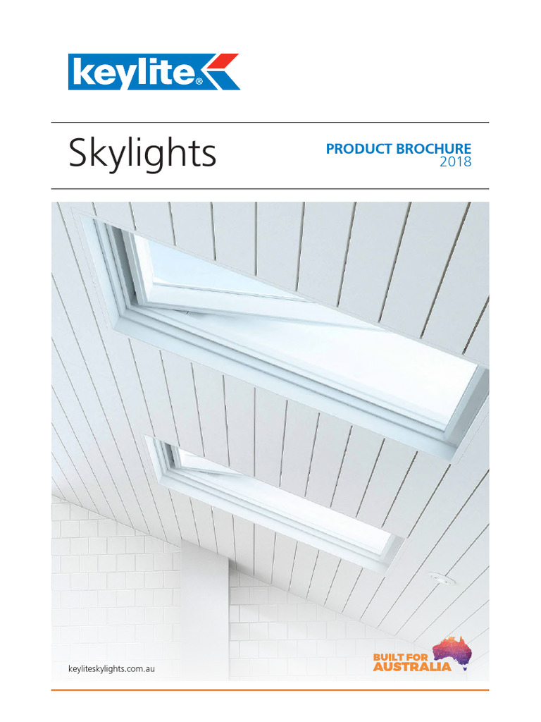 Keylite Skylights Product Overview | PDF | Window | Building Insulation