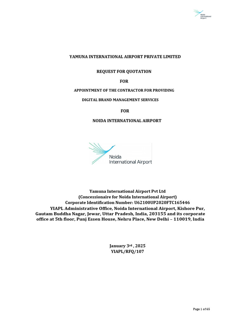 RFQ - Digital Brand Management | PDF | Common Law