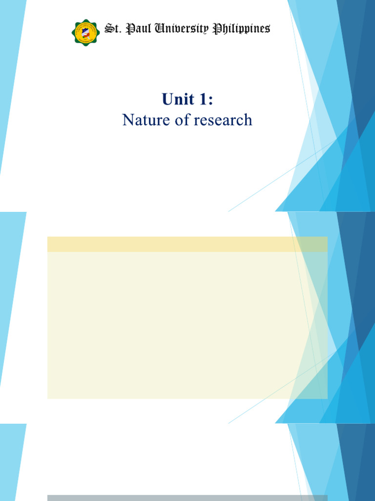 Unit 1 Research | PDF | Knowledge | Scientific Method