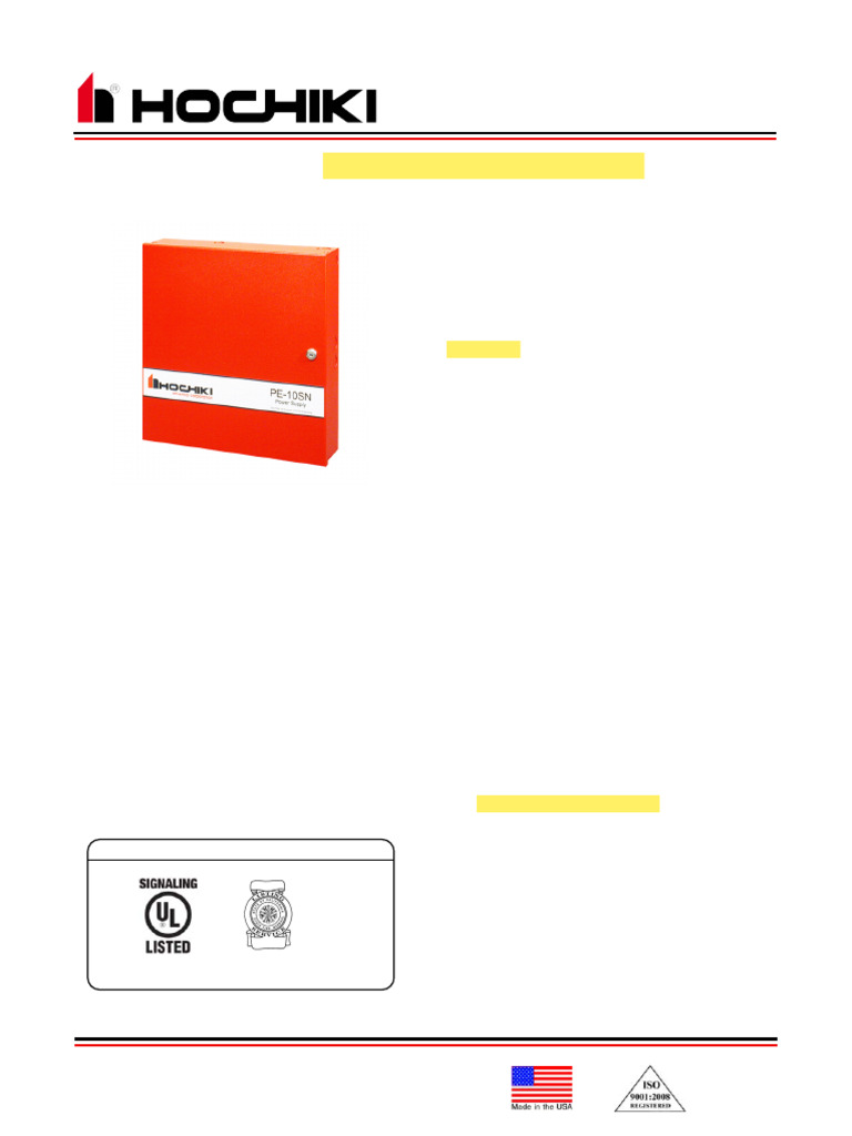 PE-6SN & PE-10SN Power Extenders Specs | PDF | Electrical Engineering ...