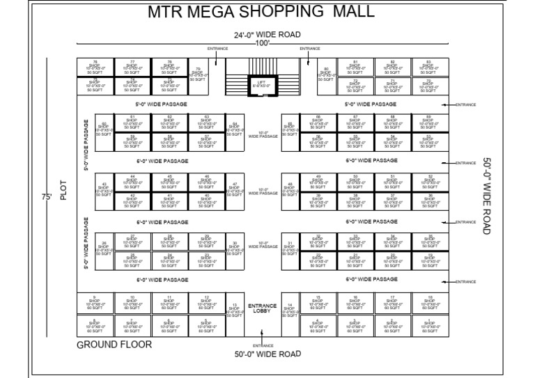 MTR Mega Shopping Mall Layout | PDF