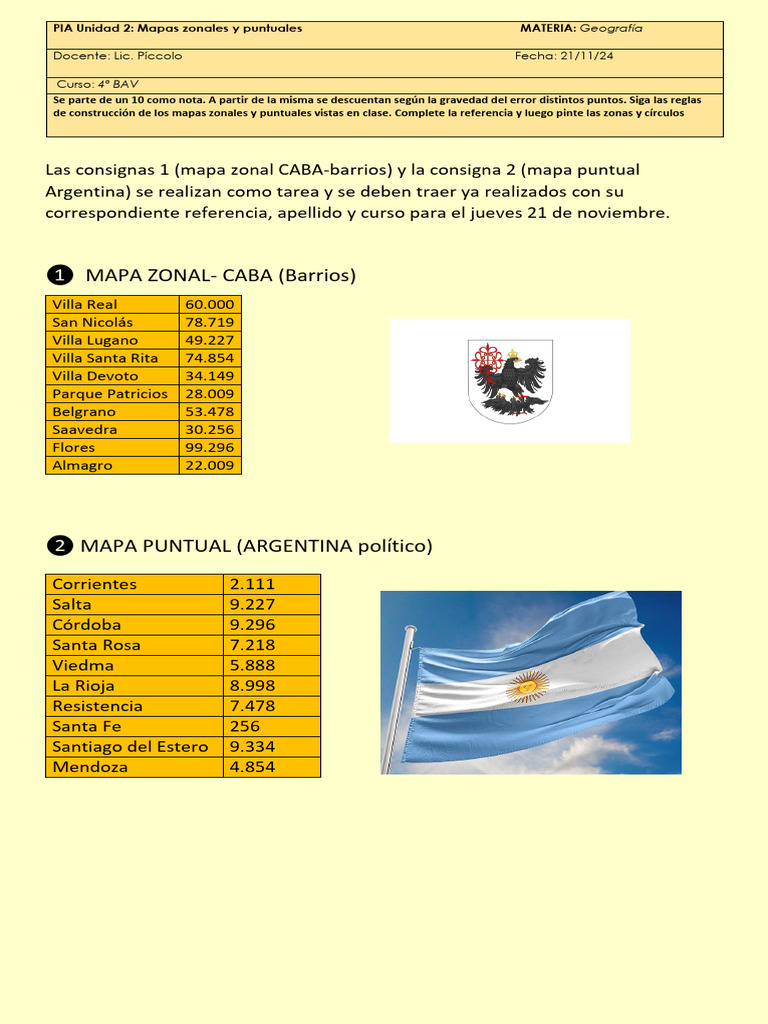 Examen MAPAS 4º BAV - Zonales y Puntuales | PDF