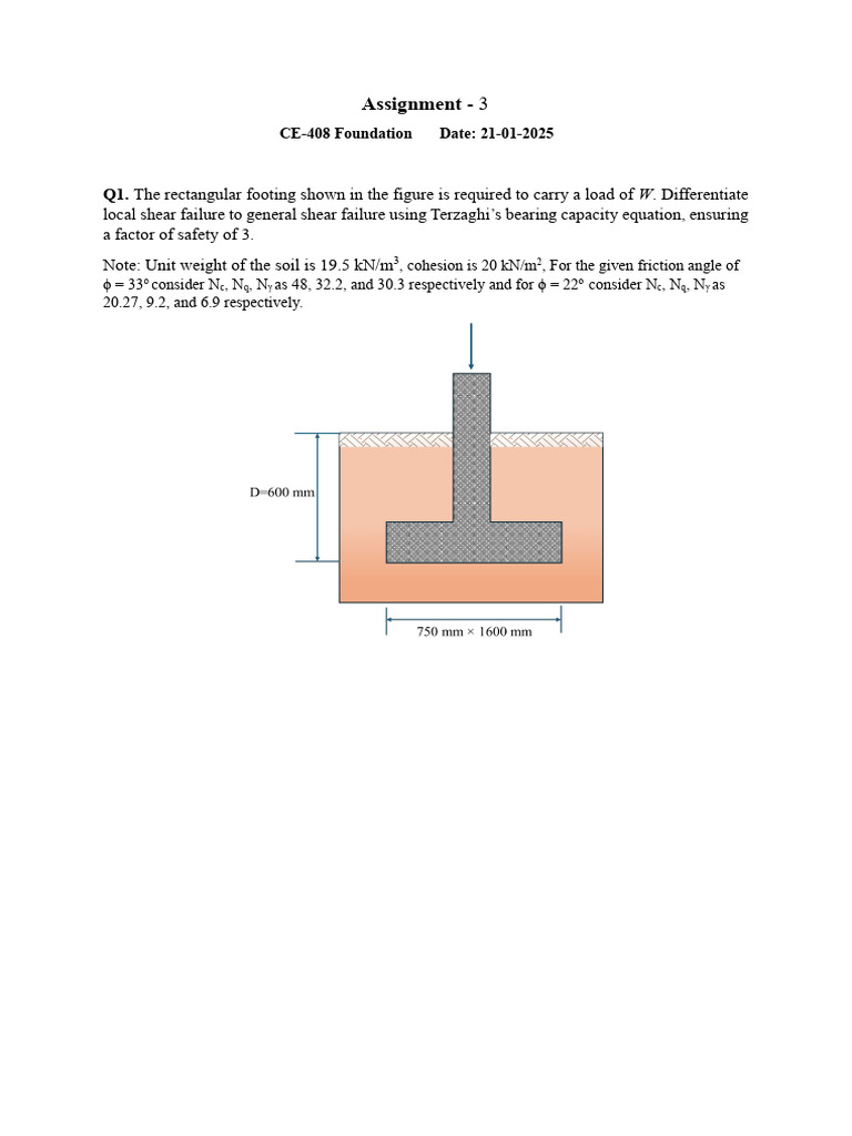 CE 408 Assignment - 3 | PDF