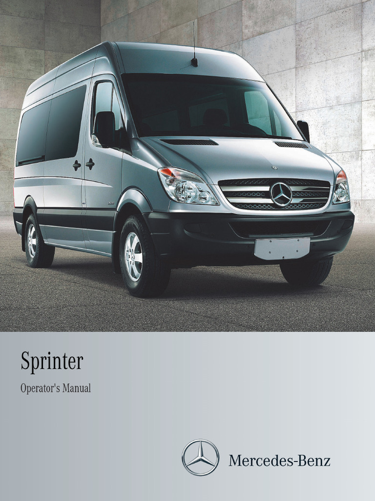 Mercedes Benz 2014 Sprinter Owners Manual | PDF | Headlamp | Anti Lock ...